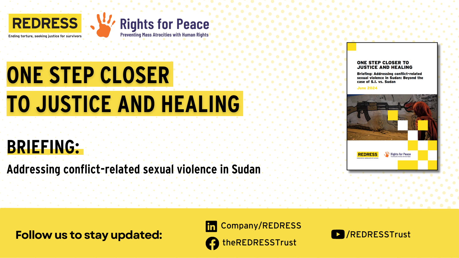 Briefing Paper: One Step Closer to Justice and Healing | Redress