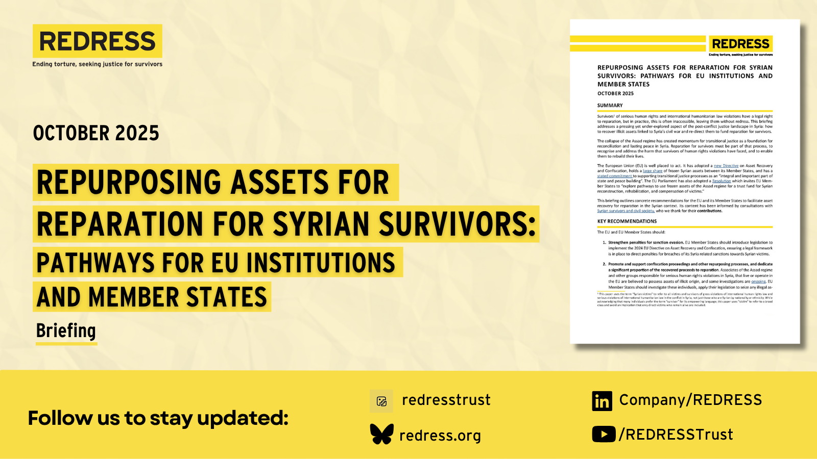 Briefing paper: Repurposing Assets for Reparation for Syrian Survivors ...