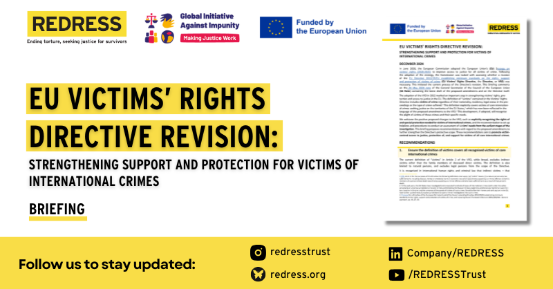 Briefing Paper: EU Victims’ Rights Directive Revision | Redress